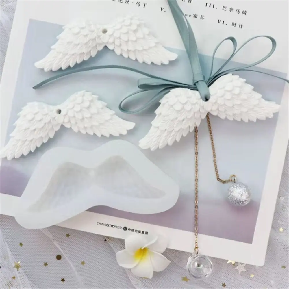 3D-Angel-Wing-Mold-Gypsum-Epoxy-Resin-White-Wing-Baking-Mold-Silicone ...