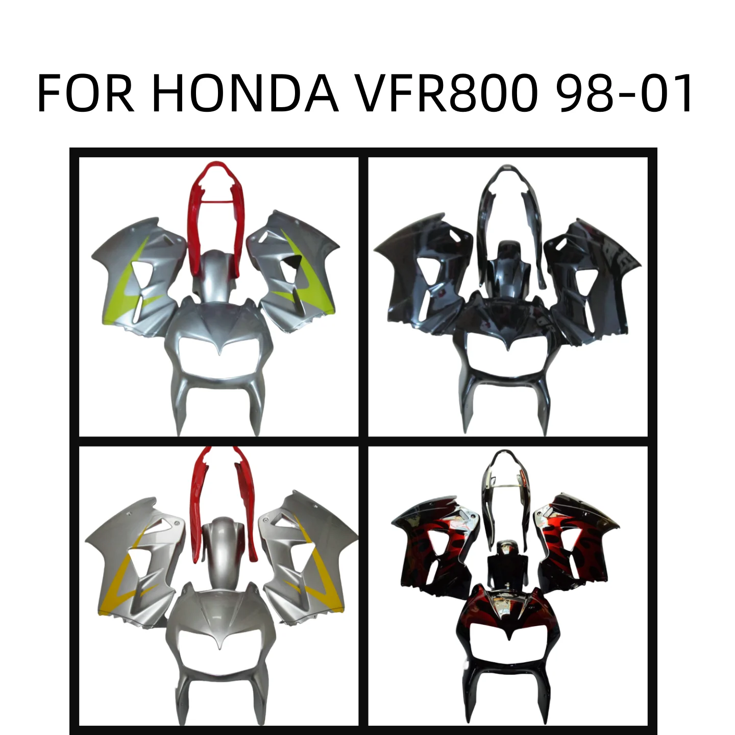 ABS-Plastic-Suitable-FOR-HONDA-VFR800-98-01-Hot-Injection-Molded ...