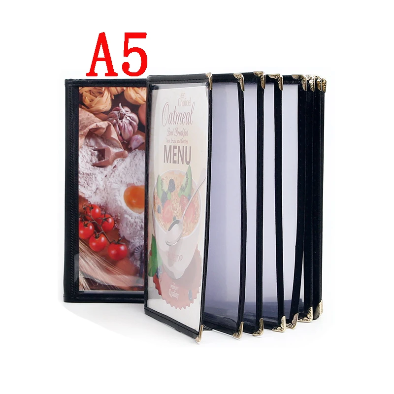 2 Packs A5 2 4 6 8 Sheets Clear Plastic Menu Cover, Presentation Folder ...