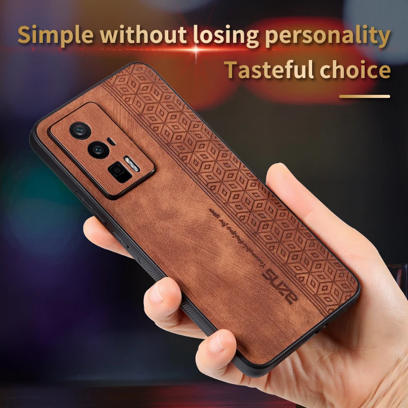 For-Xiaomi-POCO-F5-Pro-Case-Luxury-PU-Leather-Skin-Protect-Back-Cover ...