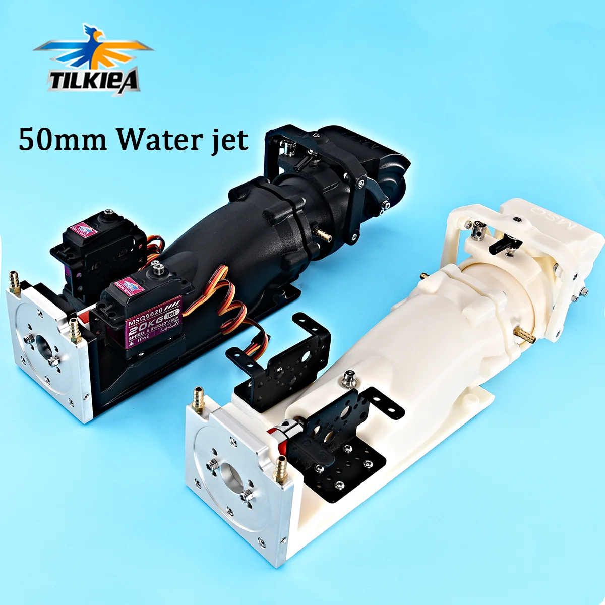 MSQ 50mm Water Jet With 7075 2 blades Propeller Water Thruster With ...