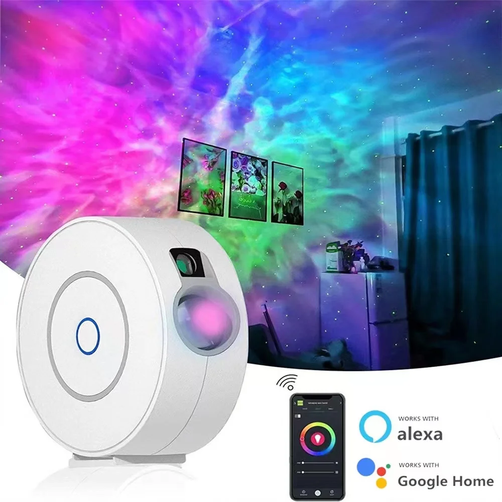 LED-Colorful-Smart-Wifi-App-Star-Projector-Alexa-Galaxy-Projector-Night ...