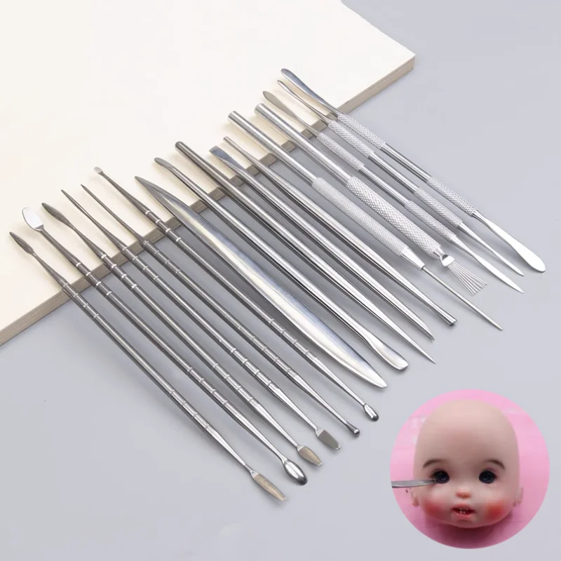 Pottery Professional Stainless Steel Spatula DIY Polymer Clay Doll ...