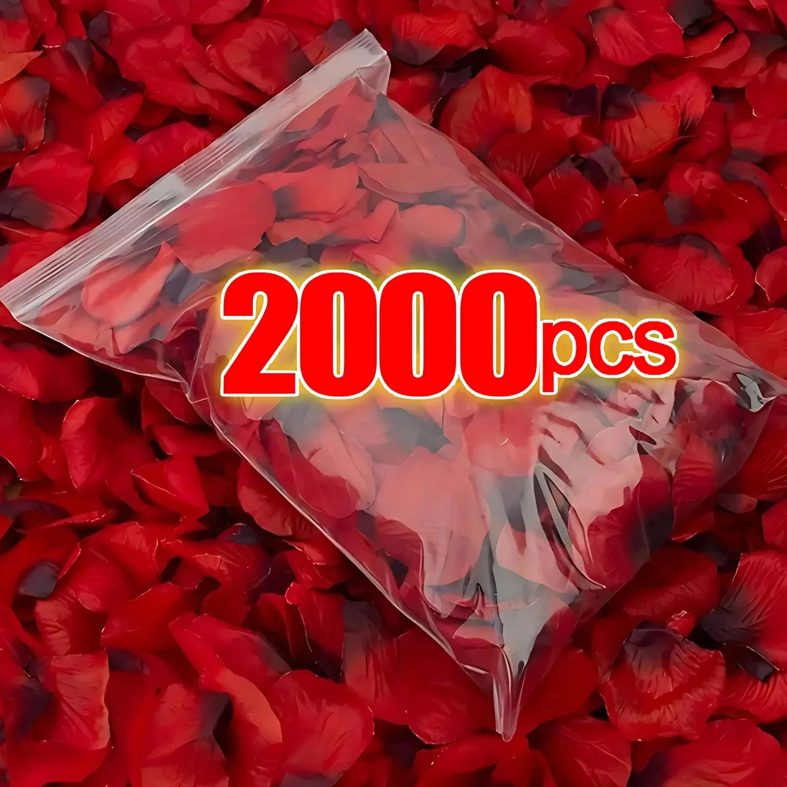 2000-100Pcs-Artificial-Fake-Rose-Petals-Colorful-Simulation-Silk-Rose ...