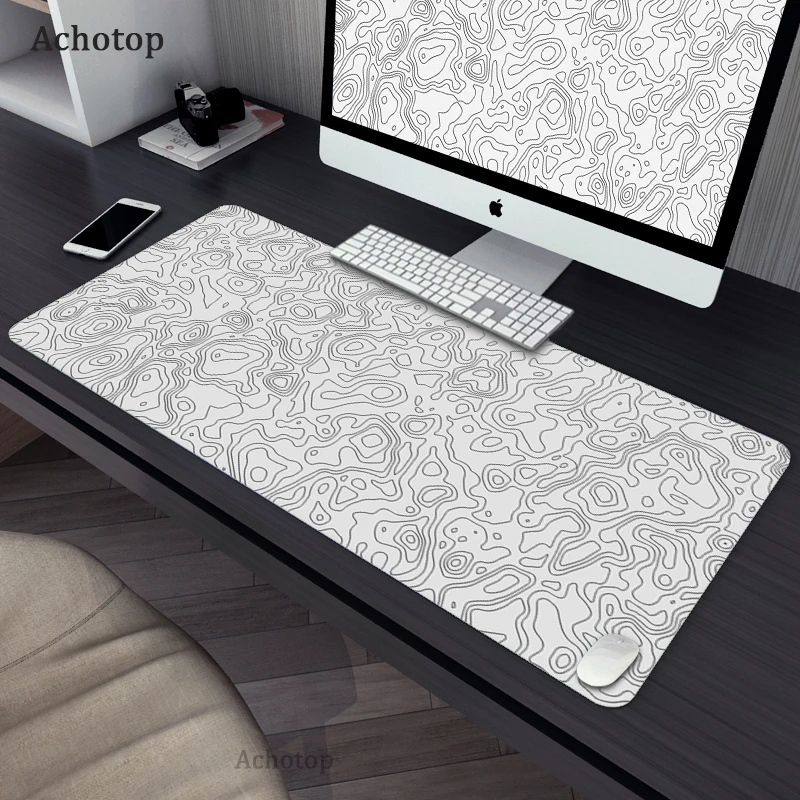 Black-And-White-Mousepad-HD-Computer-Table-Large-Pc-Mouse-Pad-Art ...