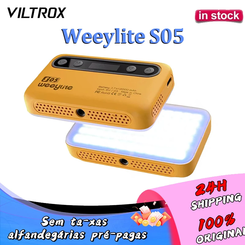 VILTROX-Weeylite-S05-Full-Color-RGB-LED-Video-Light-Mini-Camera-Fill ...