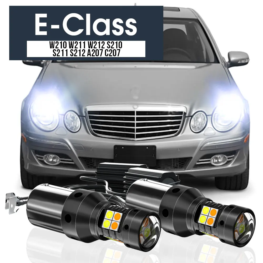 2x-LED-Dual-Mode-Turn-Signal-Daytime-Running-Light-DRL-Accessories-For ...