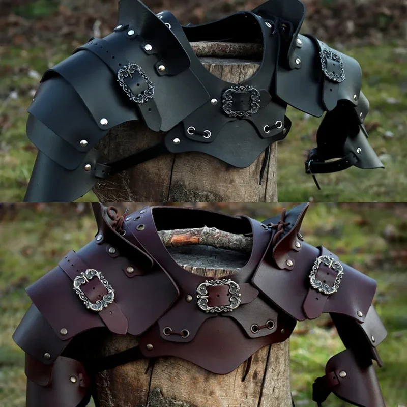 Steampunk-Medieval-Shoulder-Armor-Viking-Knight-Gladiator-Pauldrons ...