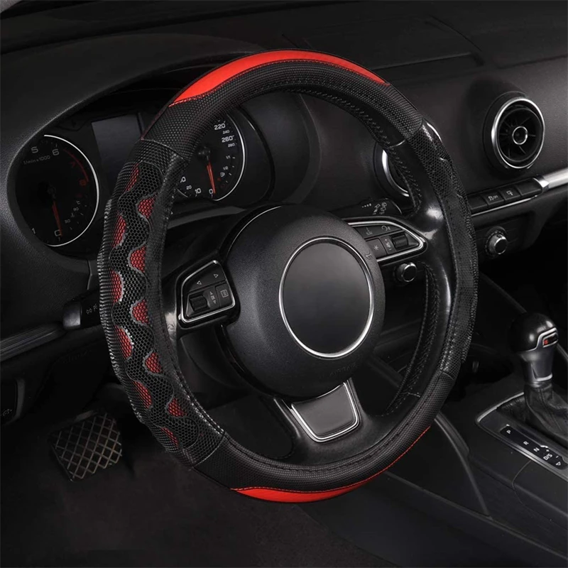Sporty-Racing-Style-Car-Steering-Wheel-Cover-Universal-Fit-37-38CM ...