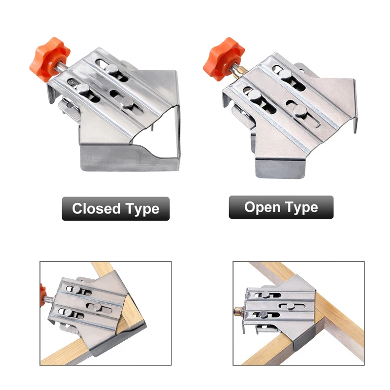 Woodworking-Right-Angle-Clamp-Stainless-Steel-90-Degree-Corner-Clamp ...