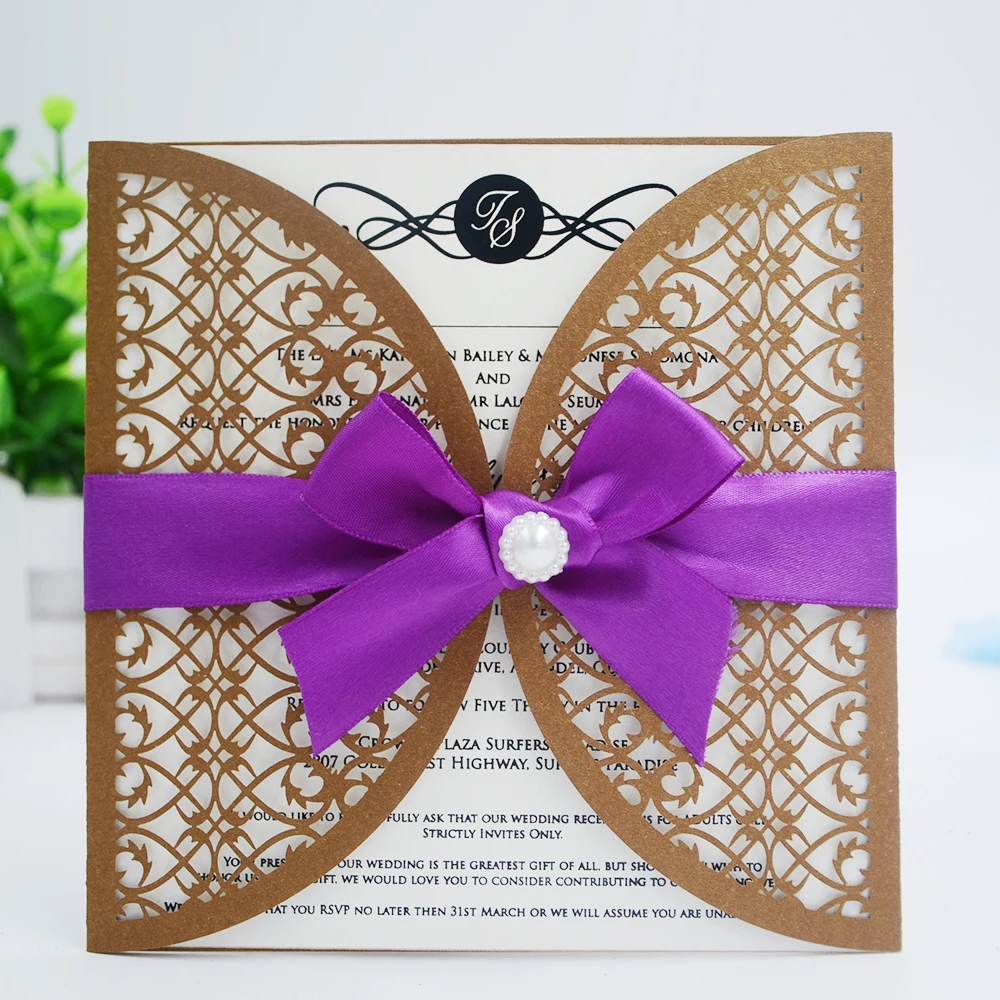 10PCS-Classic-European-Wedding-Invitations-Cards-Laser-Cut-Printable ...