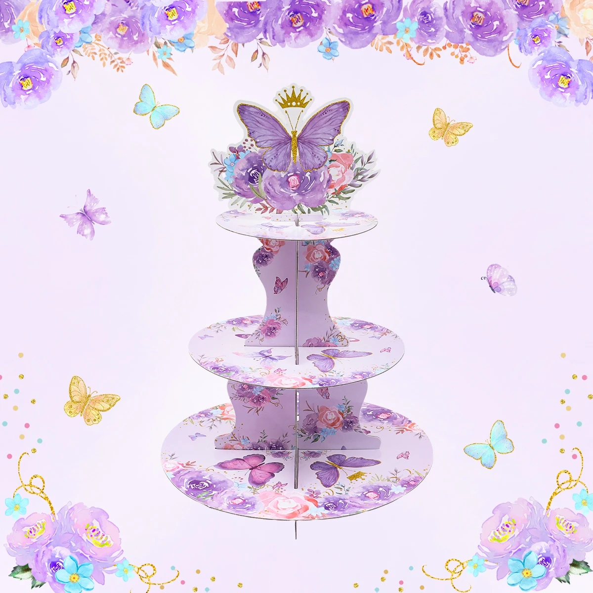 Butterfly-Cake-Stand-Girls-Birthday-Party-Decoration-Butterfly-Party ...