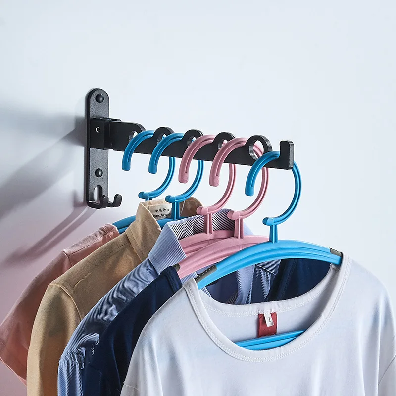 Wall-Mounted-Drying-Rack-Clothes-Hanger-Indoor-Outdoor-Space-Saving ...