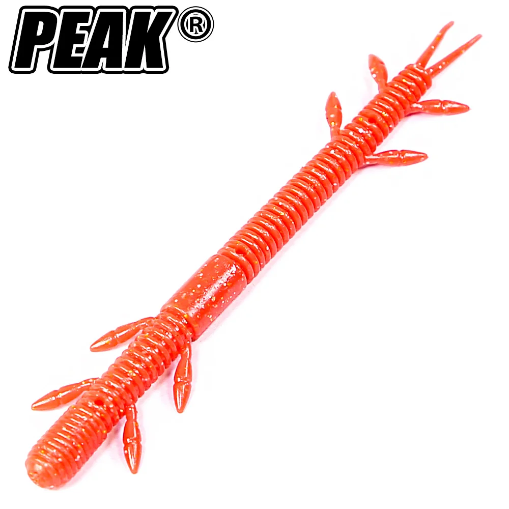 PEAK-100mm-1-9g-Floating-Worm-Artificial-Bait-Soft-Bait-Pesca-Carp ...