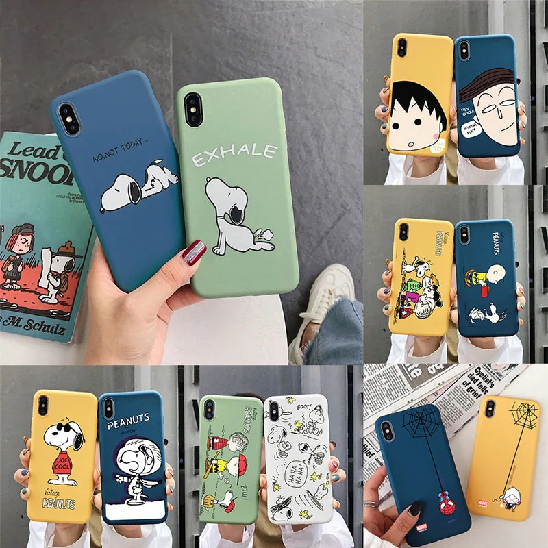 Snoopy Kawaii Cartoon Cute Samsung Silicone Soft Shell Phone Case ...