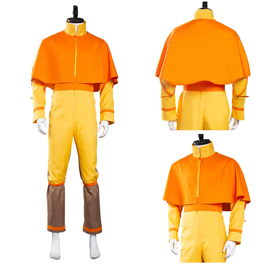 Avatar:The Last Airbender Avatar Aang Cosplay Costume Jumpsuit Outfits ...