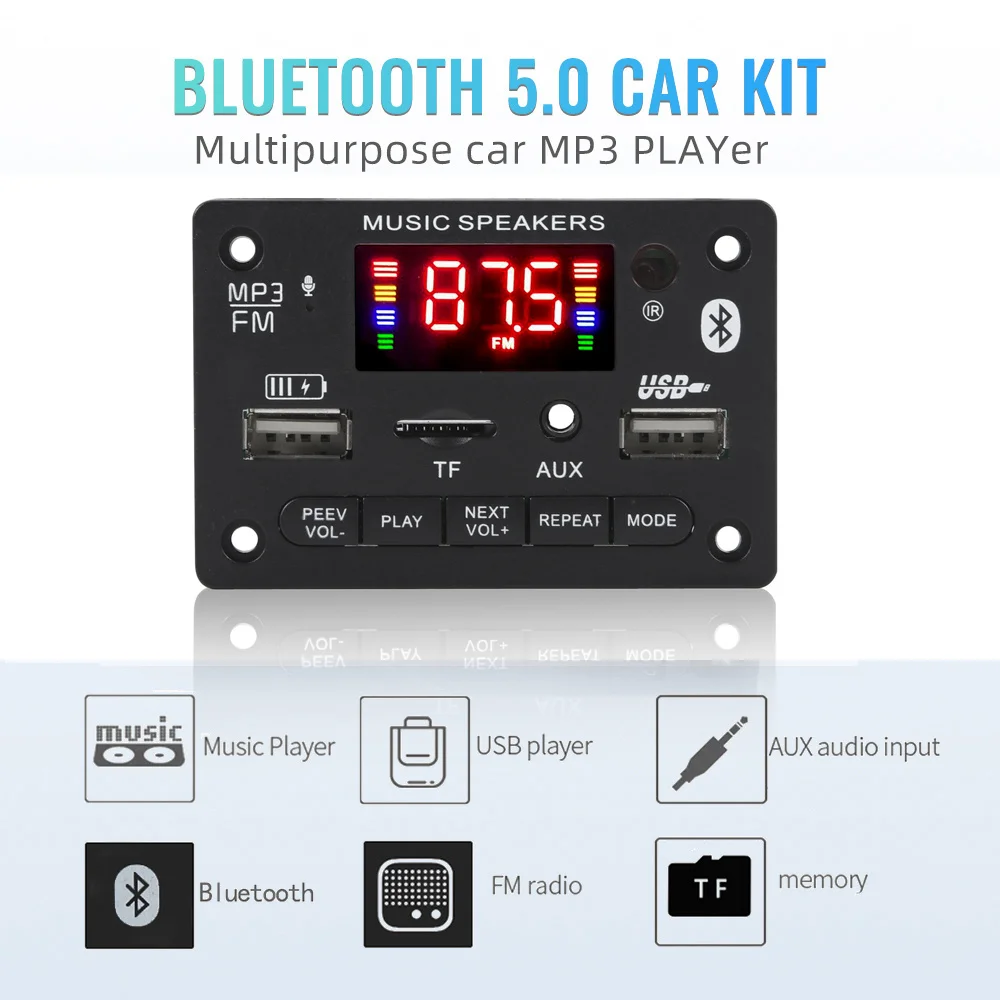 5V-12V-MP3-Decoding-Board-Module-Bluetooth-5-0-Wireless-Car-USB-MP3 ...