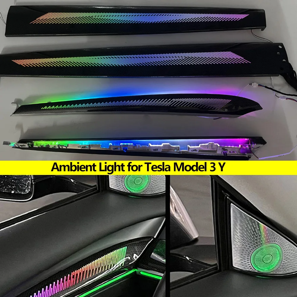 LED-Dynamic-Lighting-Ambient-Light-for-Tesla-Model-3-Y-2021-2023 ...