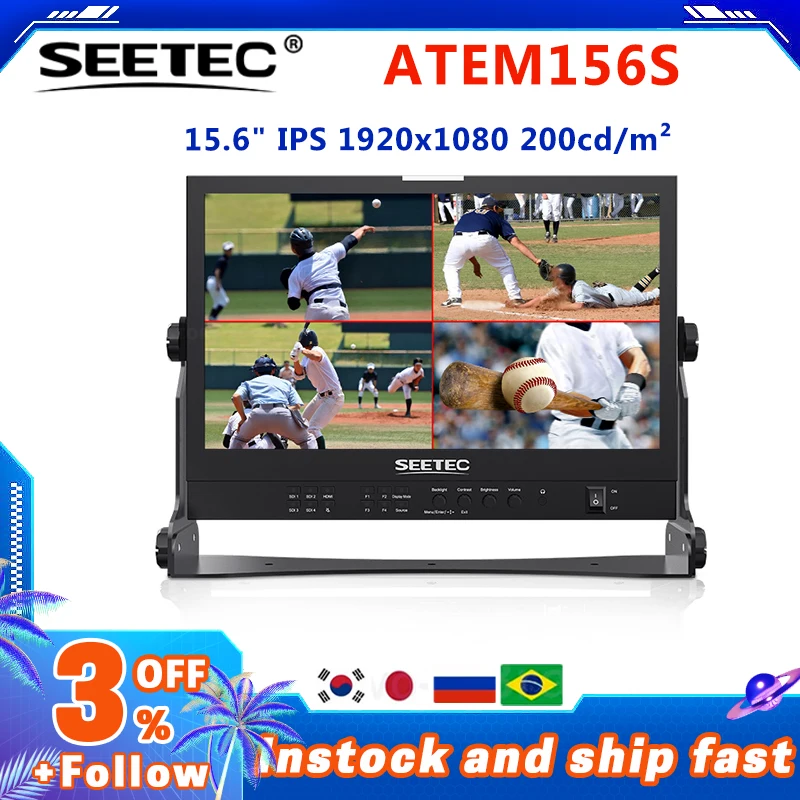 SEETEC-ATEM156S-15-6-Inch-Multi-Camera-Broadcast-Production-Monitor ...