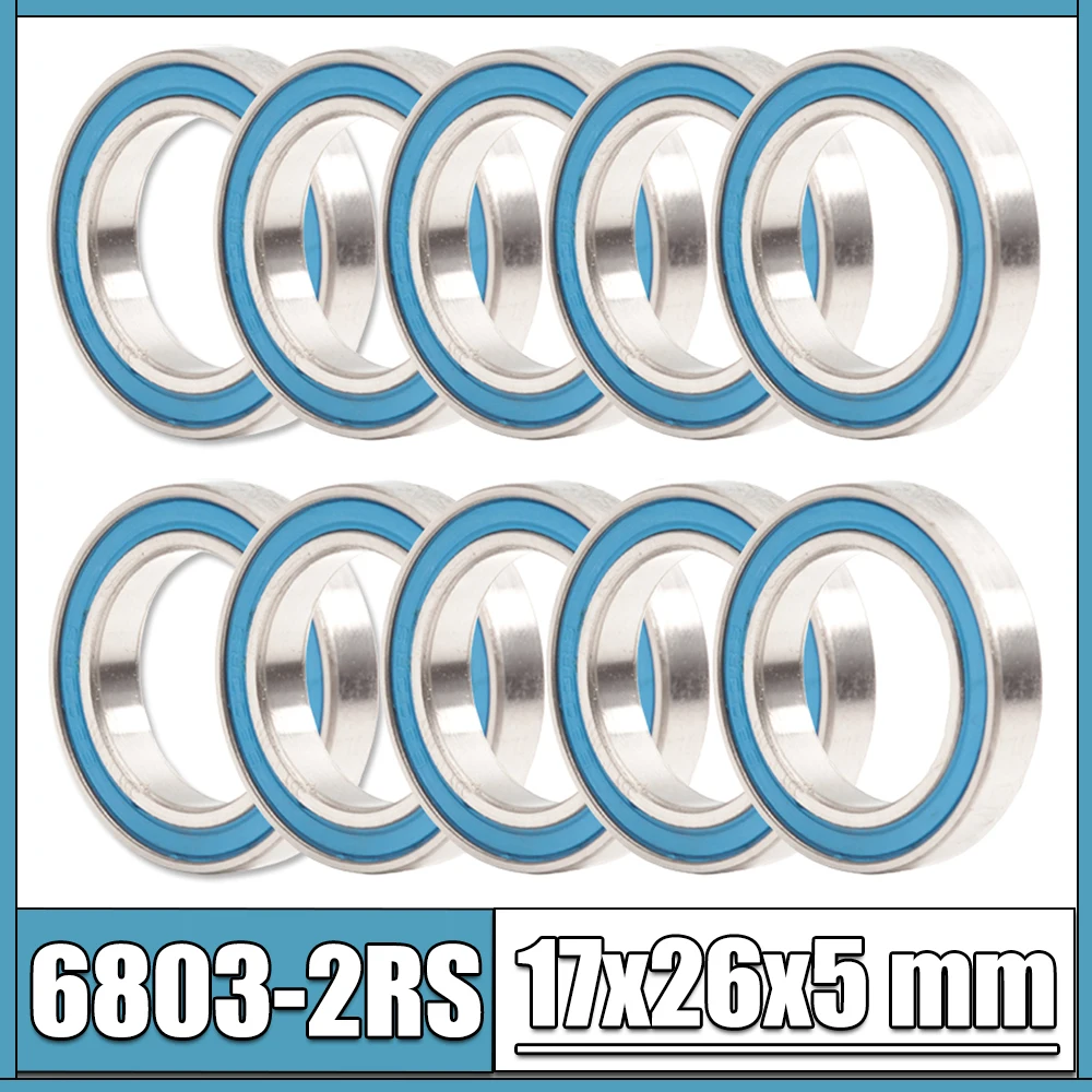 6803rs Bearing 10pcs 17x26x5 Mm Abec-3 Hobby Electric Rc Car Truck 6803 ...