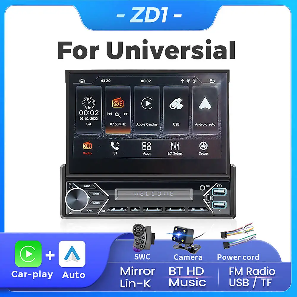 7-Inch-Universal-IPS-Retractable-Screen-1-Din-Car-Radio-Wireless ...