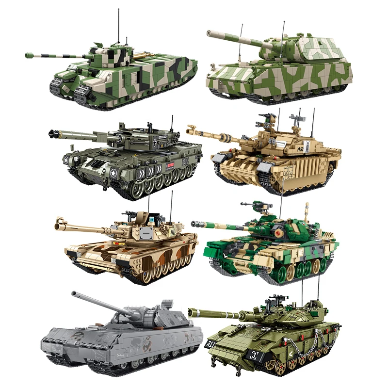 Military-WW2-Leopard-2-Merkava-MK4-Tank-Building-Blocks-Army-Soldier ...