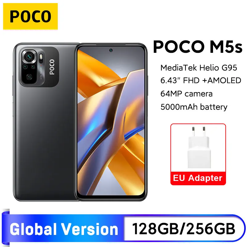Global-Version-POCO-M5s-64GB-128GB-256GB-MTK-G95-Octa-Core-64MP-Quad ...
