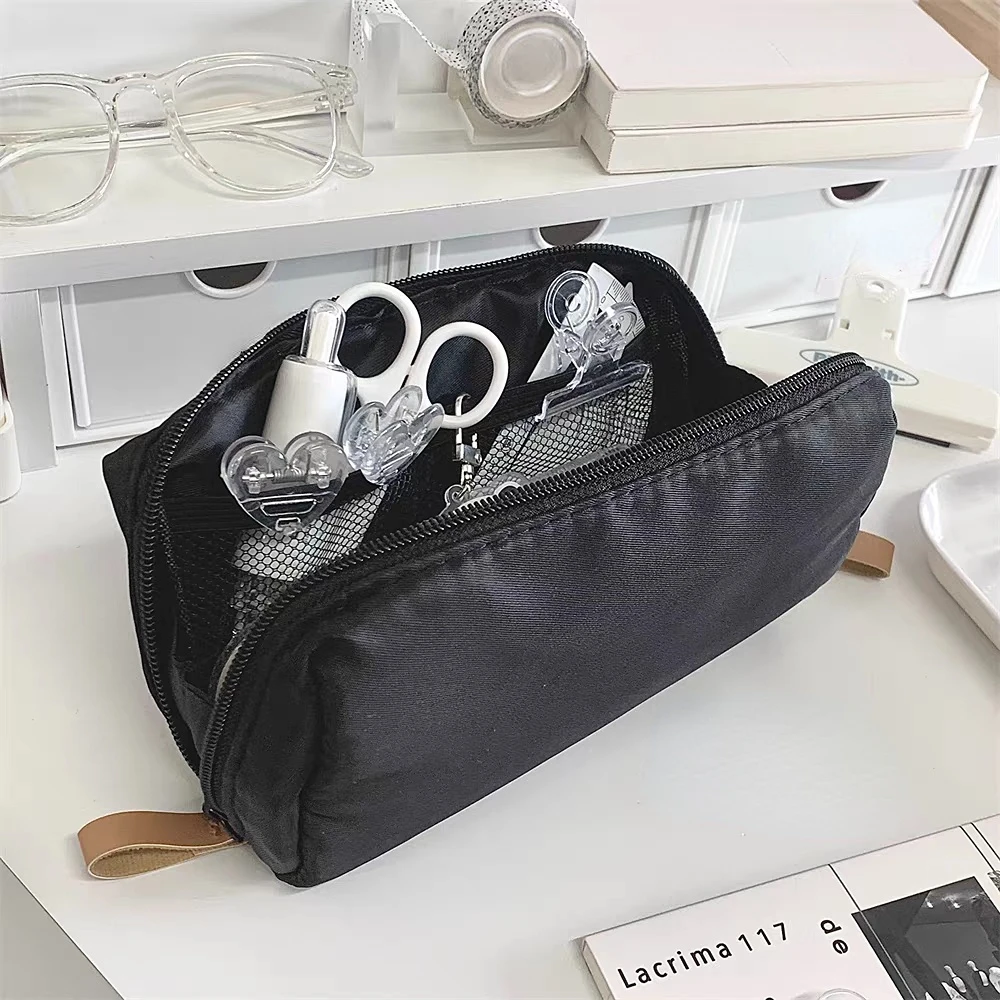 Girl Ins Large Capacity Pencil Bag Double Zipper Pencil Pouch Universal ...