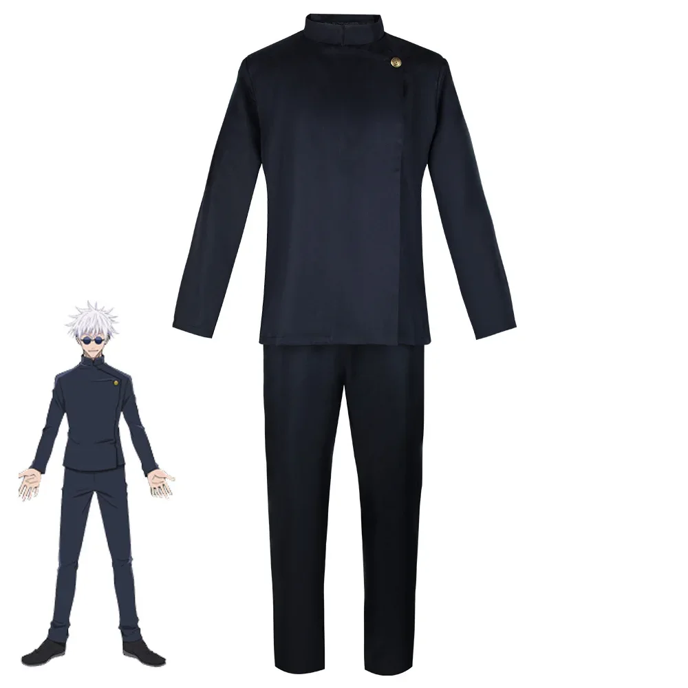 Anime Jujutsu Kaisen Gojo Satoru Cosplay Costume Glasses High School ...