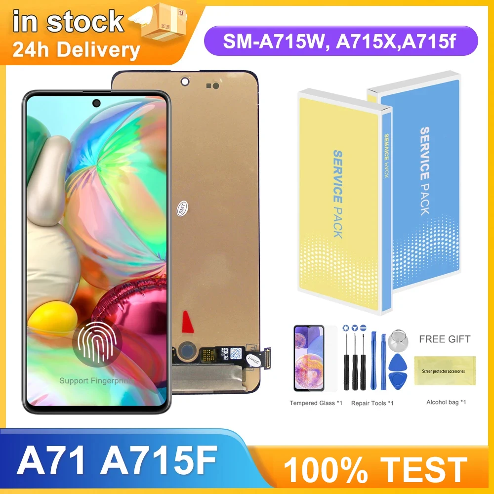 Super-AMOLED-A71-Display-Screen-with-Fingerprint-for-Samsung-Galaxy-A71 ...