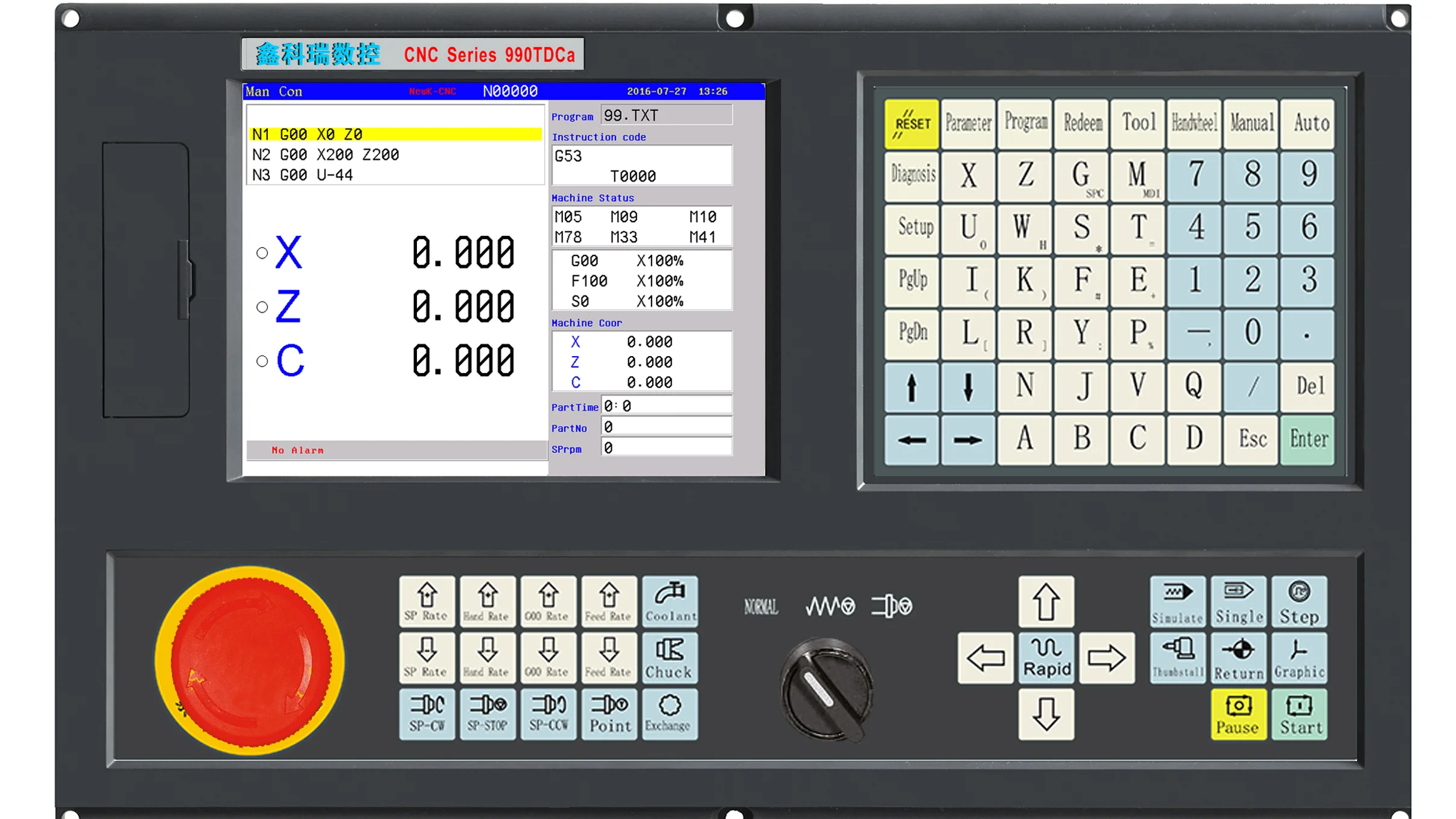 Mini-Stable-NEWKer-NEW990TDCa-2-Axis-CNC-Controller-kit-for-CNC-Lathe ...