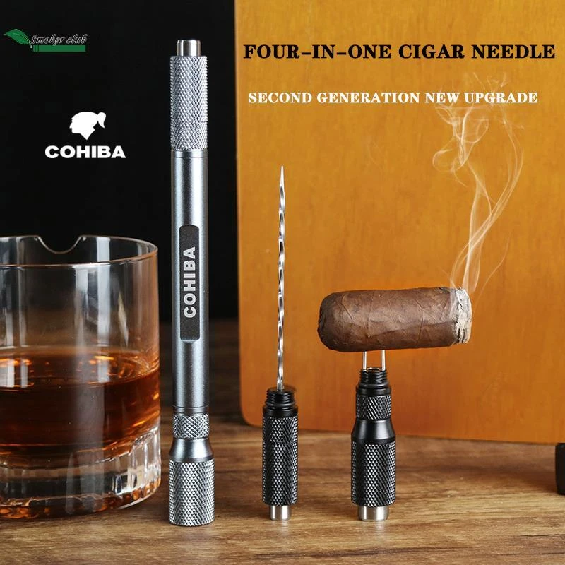 Cigar Draw Enhancer Tool Smoker Portable Dredge Drilled Cigar Punch ...