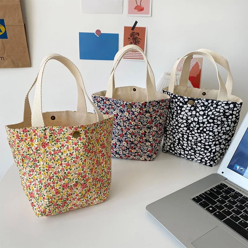 Portable-Handbag-Small-Cloth-Bag-Pastoral-Style-Casual-Canvas-Handbag ...