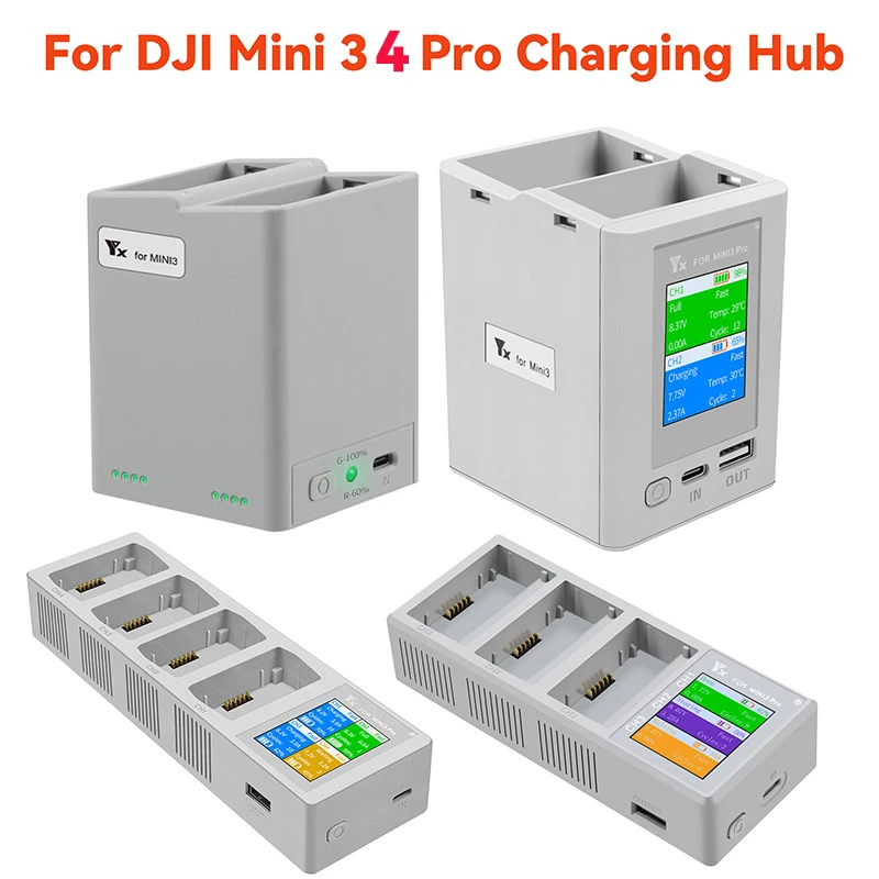 Mini 4 Pro Battery Charger for DJI Mini 4 Pro Mini 3 Pro Accessories ...
