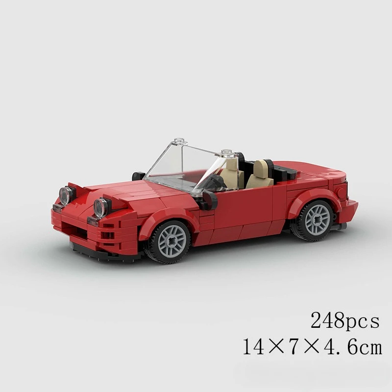 Miata MX-5 NA MOC Car Convertible Super Race F2 Vehicle Model Racer ...