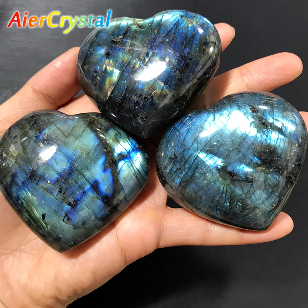 Natural-Crystal-Stone-Love-Heart-Shape-Big-Heart-Labradorite-Reiki ...