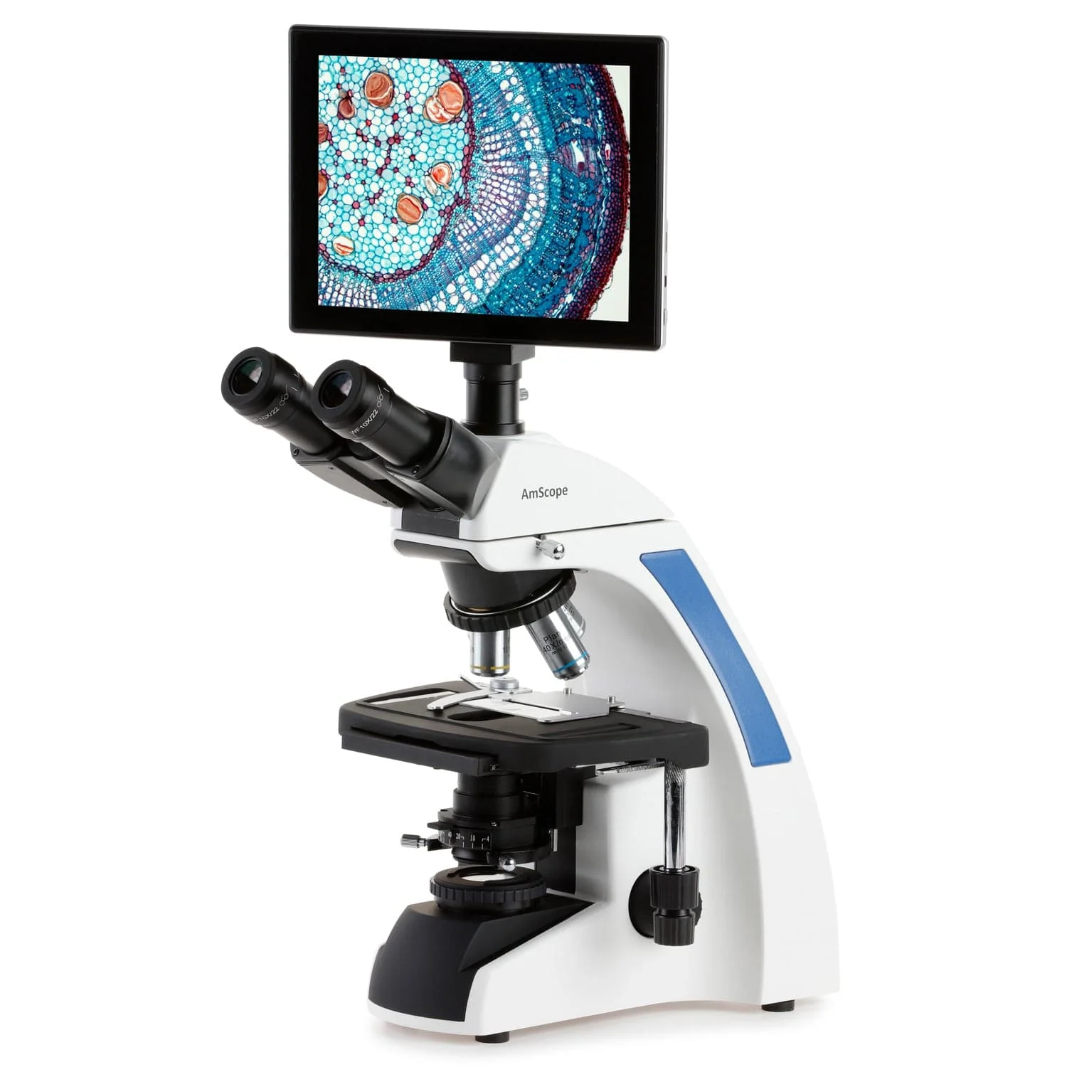 AmScope-Microscope-compos-de-laboratoire-avec-cran-tactile-LCD-plan ...