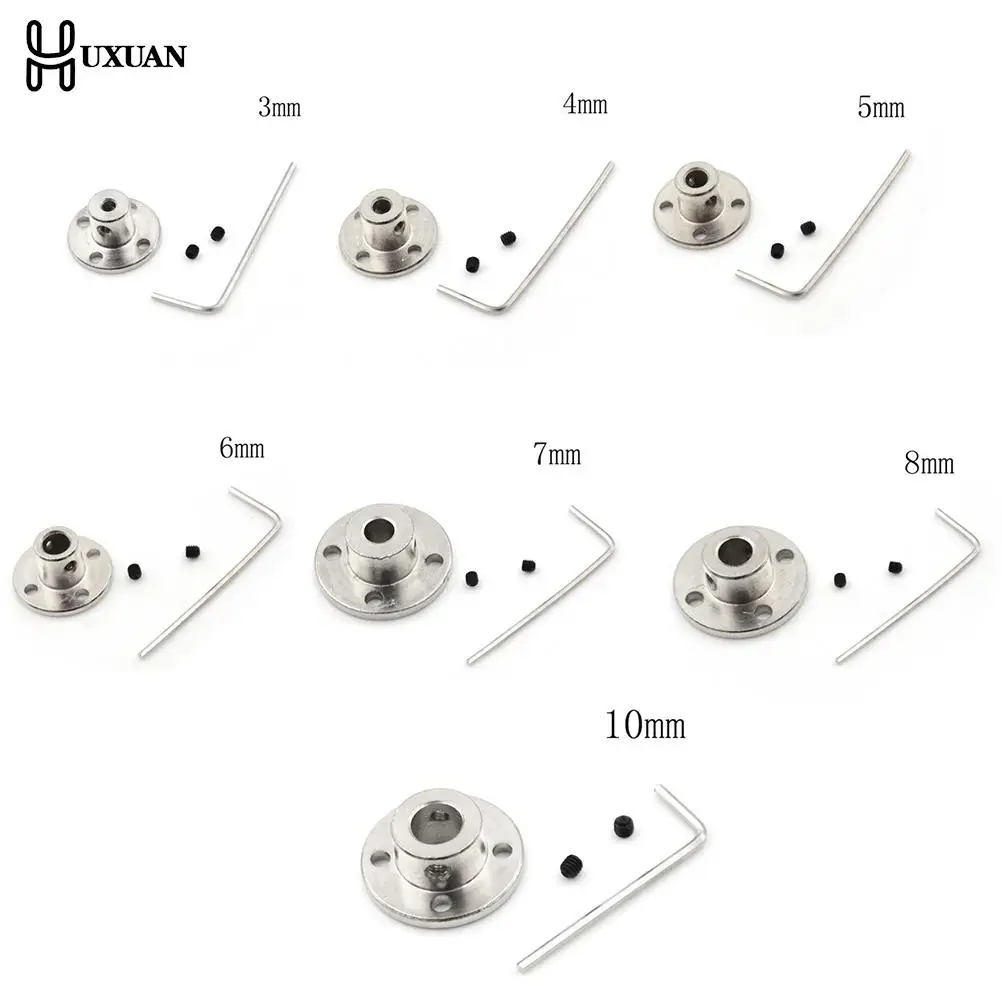 3 4 5 6 7 8 10mm R11 Rigid Flange Coupling Iron Motor Guide Shaft 3-4-5-6-7-8-10mm-r11-rigid-flange-coupling-iron-motor-guide-shaft