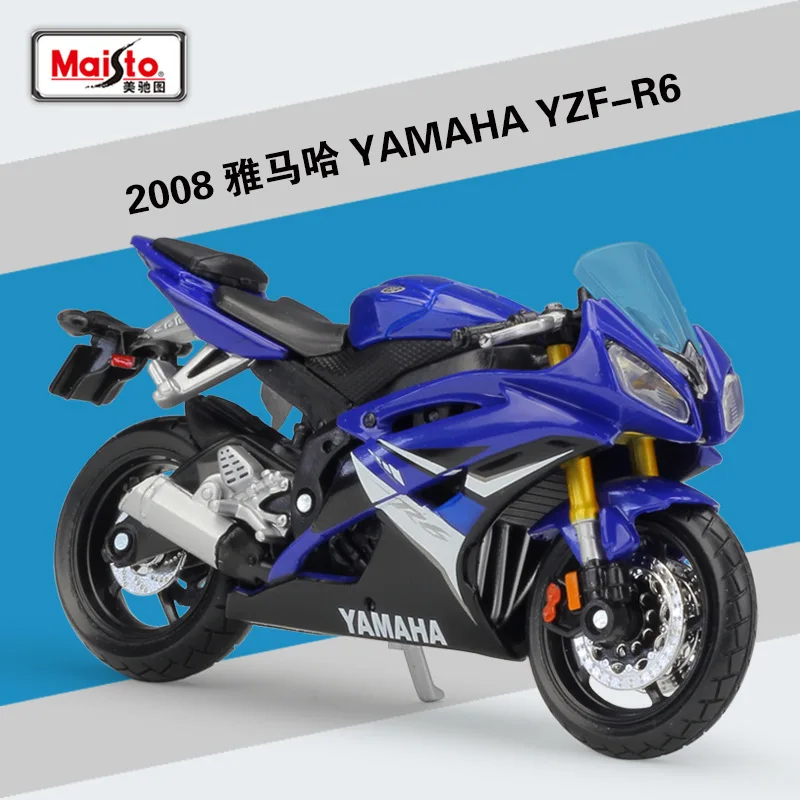 Maisto-NEW-1-18-2008-YAMAHA-YZF-R6-Alloy-Diecast-Motorcycle-Model ...