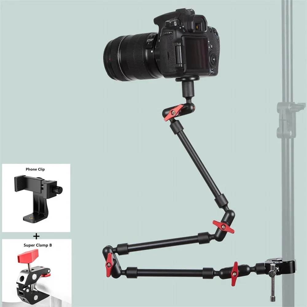 New-Camera-Magic-Arm-with-Super-Clip-Bracket-for-Smartphone-Camcorder ...