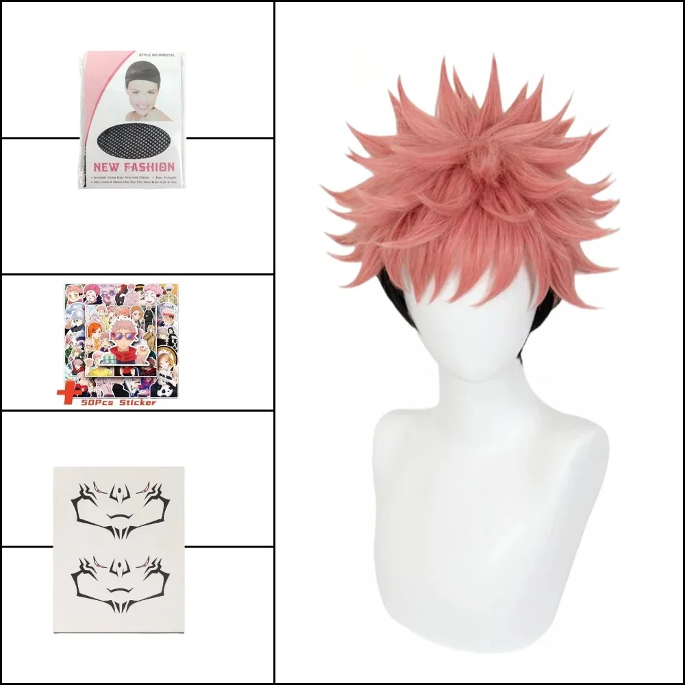 Cosplay jjk Anime Itadori Yuji Disfraces Conjuntos de pelucas Trajes ...