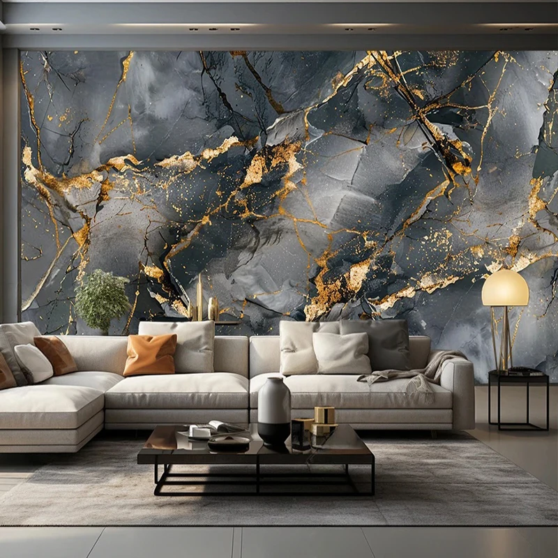 Papel-tapiz-n-rdico-est-reo-De-m-rmol-negro-abstracto-creativo-sala-De ...