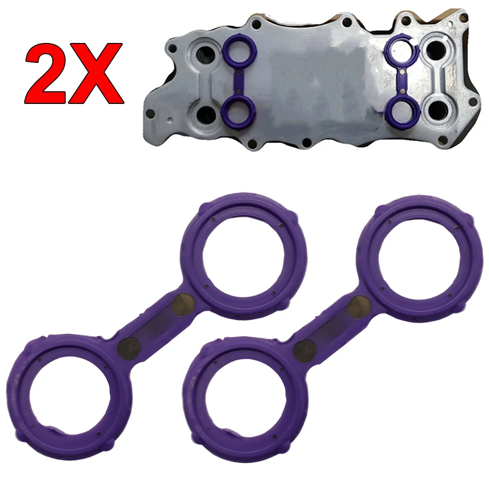 2-PCS-Car-Engine-Oil-Cooler-Seal-Set-OM642-V6-Model-For-Mercedes-Benz ...