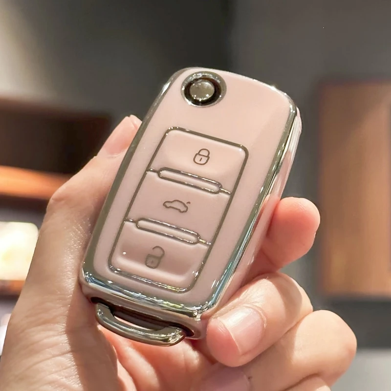 jingyuqin Modified Folding Key Shell Case For Volkswagen VW Golf 7 ...