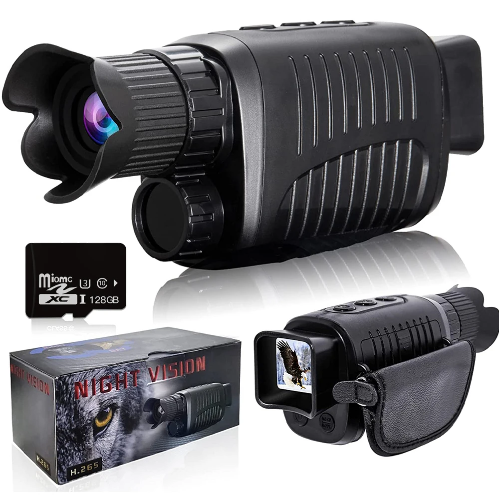 Monocular Night Vision Device 1080p Hd Infrared 5x Digital Zoom Hunting ...