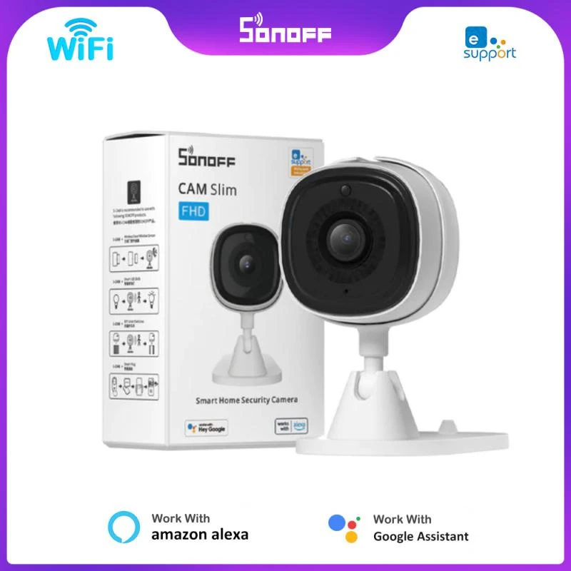 Sonoff Cam Slim Wifi Smart Security Camera 1080p Hd Motion Alarm Two ...