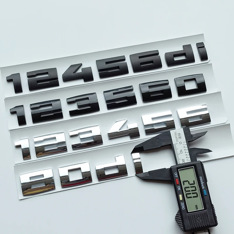 2cm M Series Bond Letters Numbers ABS Car Emblem for 135i 140i 235i ...