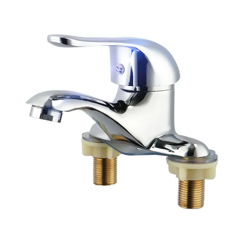 Double-Hole-Basin-Faucets-Cold-Hot-Mixer-Basin-Tap-Waterfall-Modern-Tap ...