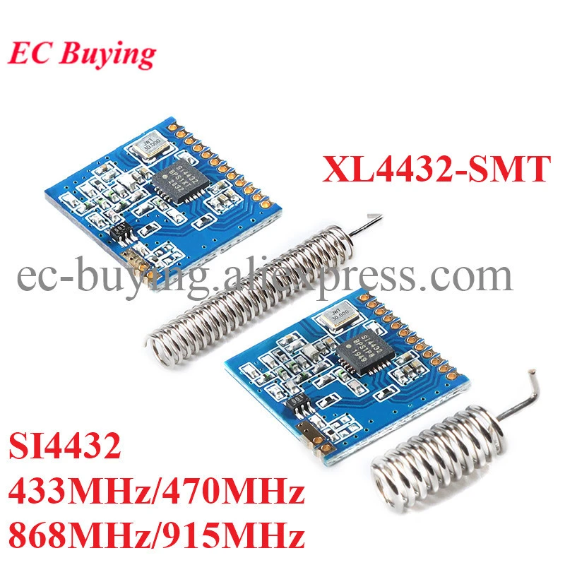 SI4432 무선 모듈, 433MHz, 470MHz, 868MHz, 915MHz, 장거리 Lora 무선 데이터 전송 트랜시버 ...