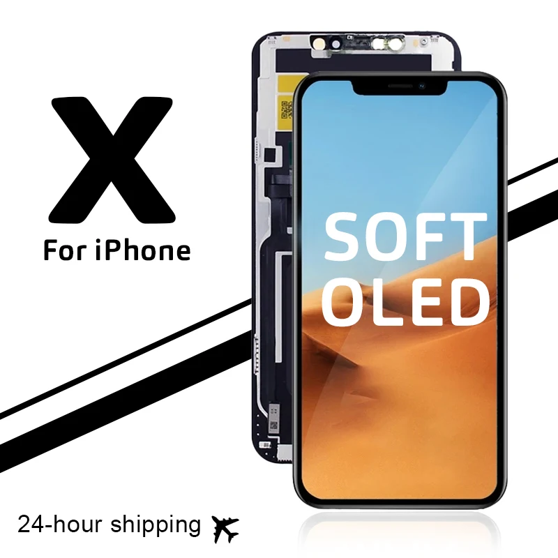 소프트 Oled 스크린 아이폰 X Xr Xs 맥스 11 프로 12 프로 터치 스크린 교체 Aaa 24 시간 빠른 배송